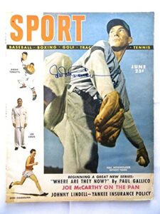 hal newhouser signed autographed magazine sport 1949 tigers jsa ag71983 – autographed mlb magazines