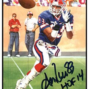 Andre Reed Signed Goal Line Art Card GLAC Autographed w/HOF Bills PSA/DNA