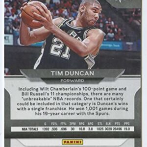 2020-21 Panini Prizm #30 Tim Duncan San Antonio Spurs NBA Basketball Trading Card