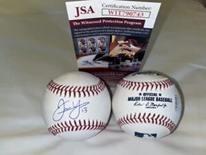 juan yepez st louis cardinals autographed signed official baseball jsa witness coa