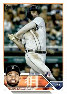 2023 topps #31 riley greene rc detroit tigers baseball official trading card of the mlb