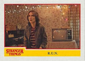 winona ryder trading card (joyce byers, stranger things, blubs message r.u.n.) 2018 topps netflix #46