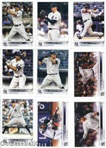 2022 topps series 2 new york yankees team set of 10 cards: dj lemahieu(#380), jordan montgomery(#382), stanton/judge(#399), luke voit(#445), aaron hicks(#497), stephen ridings(#516), luis severino(#533), gary sanchez(#625), gleyber torres(#639), giancarlo