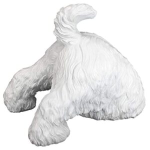 design toscano highland terrier digging dog statue