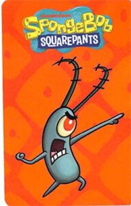 sheldon plankton trading card sponge bob arcade 2018#006