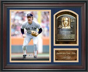 wade boggs baseball hall of fame framed 15″ x 17″ collage with facsimile signature – mlb player plaques and collages