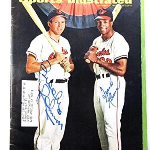 Brooks & Frank Robinson Signed Autographed Magazine SI 1966 Orioles JSA AH04465 - Autographed MLB Magazines