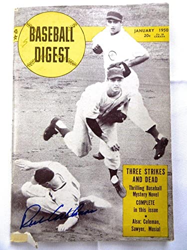 Richie Ashburn Autographed Magazine Baseball Digest 1950 Phillies JSA AG39592 - Autographed MLB Magazines