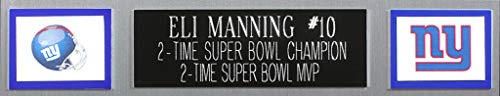 Eli Manning Autographed Blue New York Jersey - Beautifully Matted and Framed - Hand Signed By Manning and Certified Authentic by Fanatics - Includes Certificate of Authenticity