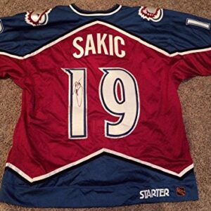 HOF Colorado Avalanche Joe Sakic 1998-99 Game Used & Signed Jersey MeiGray LOA - Autographed NHL Jerseys