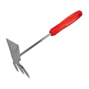 corona ct 3344 premium stainless steel comfortgel hoe/cultivator, red