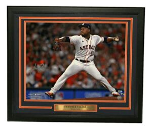 framber valdez autographed 16×20 photo framed houston astros fanatics