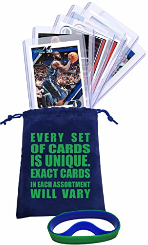 Dallas Mavericks Basketball Cards: Luka Doncic, Tim Hardaway Jr, Maxi Kleber, Spencer Dinwiddie, Dwight Powell, Reggie Bullock, Dirk Nowitzki ASSORTED Basketball Trading Card and Wristbands Bundle