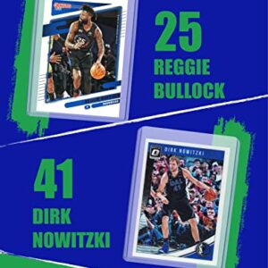 Dallas Mavericks Basketball Cards: Luka Doncic, Tim Hardaway Jr, Maxi Kleber, Spencer Dinwiddie, Dwight Powell, Reggie Bullock, Dirk Nowitzki ASSORTED Basketball Trading Card and Wristbands Bundle