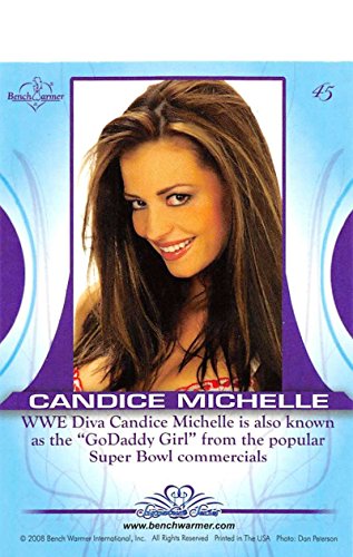 2008 Bench Warmer Signature #45 Candice Michelle Trading Card in Raw (NM Near Mint or Better) Condition