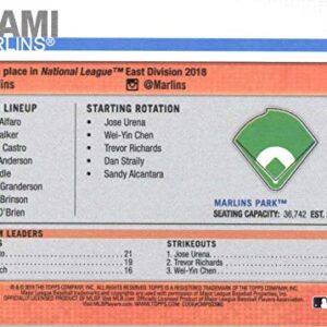 2019 Topps #555 Marlins Park Miami Marlins Baseball Card