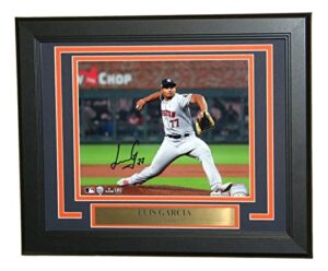 luis garcia autographed 8×10 photo framed houston astros tristar