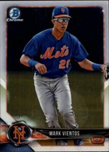 2018 bowman draft chrome #bdc-67 mark vientos new york mets rc rookie mlb baseball trading card