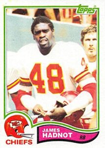 1982 topps football #116 james hadnot kansas city chiefs