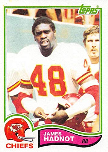 1982 Topps Football #116 James Hadnot Kansas City Chiefs