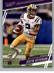 2020 panini prestige #267 justin jefferson rc rookie minnesota vikings football trading card