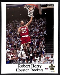 robert horry signed photo 8×10 autographed rockets psa/dna