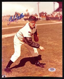 bob feller signed photo 8×10 autographed cleveland psa/dna