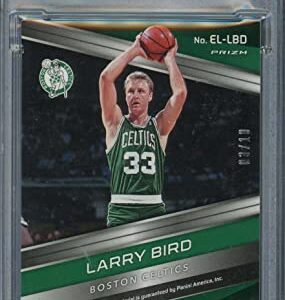 Larry Bird Autographed 2018 Panini Spectra Gold Jersey Card PSA Auto 10 3/10