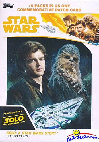 2018 Topps SOLO: A Star Wars Story EXCLUSIVE HUGE Factory Sealed 10 Pack Retail Box with VERY SPECIAL PATCH Card! Includes 10 Parallels & 10 Insert Cards! Look for Autographs & Sketch Cards! WOWZZER!