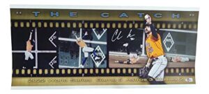 chas mccormick autographed 27″x12″ panoramic film strip”the catch” houston bas