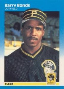 1987 fleer baseball #604 barry bonds rookie card