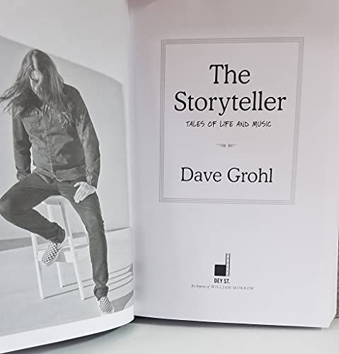 DAVE GROHL signed"The Storyteller: Tales of Life and Music" Hardcover Book FIRST EDITION