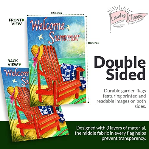 Seasonal Garden Flags Set of 10 12x18 Inch Double Sided Yard Flag Pack with Anti-Wind Clip and Stopper Outdoor Decorative Holiday Flags Small Spring Welcome Easter Banners for Outside