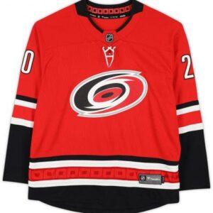 Sebastian Aho Carolina Hurricanes Autographed Red Fanatics Breakaway Jersey - Autographed NHL Jerseys