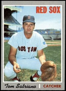 1970 topps # 581 tom satriano boston red sox (baseball card) vg/ex red sox