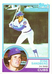 1983 topps baseball #83 ryne sandberg rookie card