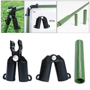 70Pcs Adjustable Plant Trellis Connector Clip Plastic Plant Connector Stakes Garden Plastic Connector Connecting Joint Buckle Clip 11mm