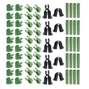 70pcs adjustable plant trellis connector clip plastic plant connector stakes garden plastic connector connecting joint buckle clip 11mm