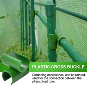 70Pcs Adjustable Plant Trellis Connector Clip Plastic Plant Connector Stakes Garden Plastic Connector Connecting Joint Buckle Clip 11mm