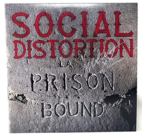 MIKE NESS Signed Auto SOCIAL DISTORTION"Prison Bound" Album Cover Beckett BAS