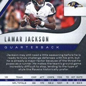 2019 Panini Prizm #71 Lamar Jackson Baltimore Ravens Football Card