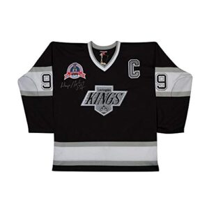 wayne gretzky signed autographed 1992-93 mitchell & ness jersey kings black uda