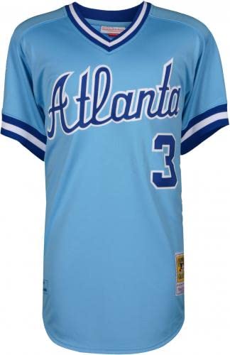 Dale Murphy Atlanta Braves Autographed Mitchell and Ness 1982 Powder Blue Authentic Jersey with NL MVP 82/83 Inscription - Autographed MLB Jerseys