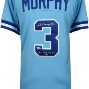 Dale Murphy Atlanta Braves Autographed Mitchell and Ness 1982 Powder Blue Authentic Jersey with NL MVP 82/83 Inscription - Autographed MLB Jerseys