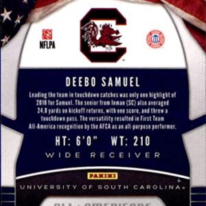 2020 Panini Prizm Draft Picks #75 Deebo Samuel South Carolina Gamecocks Football Card