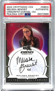 2022 czx dc crisis melissa benoist”supergirl” signed card #mbkd psa/dna slabbed