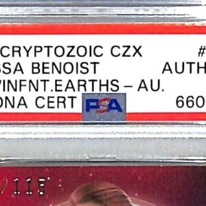 2022 CZX DC Crisis MELISSA BENOIST"Supergirl" Signed Card #MBKD PSA/DNA Slabbed