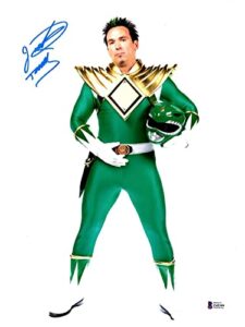 jason david frank signed auto green power ranger tommy 11×14 photo beckett bas