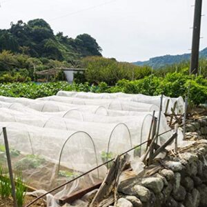 Garden Insect Netting Pest Barrier: 10'x25' Bug Netting for Garden Protection Mosquito Net Fine Mesh Cicada Tree Net Greenhouse Row Cover for Crops Plants Vegetables Flowers Fruits Silver