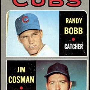 1970 Topps # 429 Cubs Rookies Randy Bobb/Jim Cosman Chicago Cubs (Baseball Card) FAIR Cubs